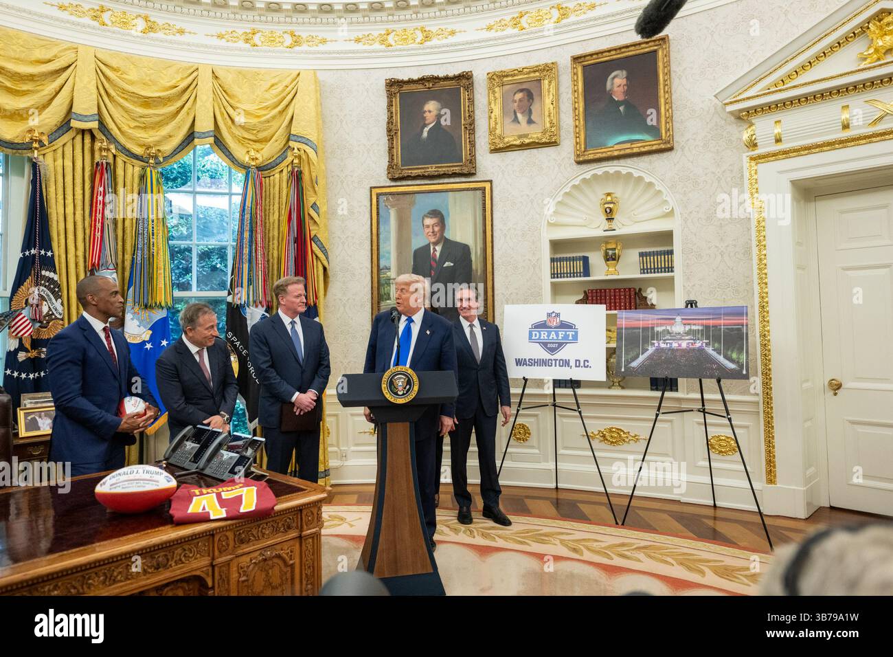 President Donald Trump is joined by White House Opportunity and ...