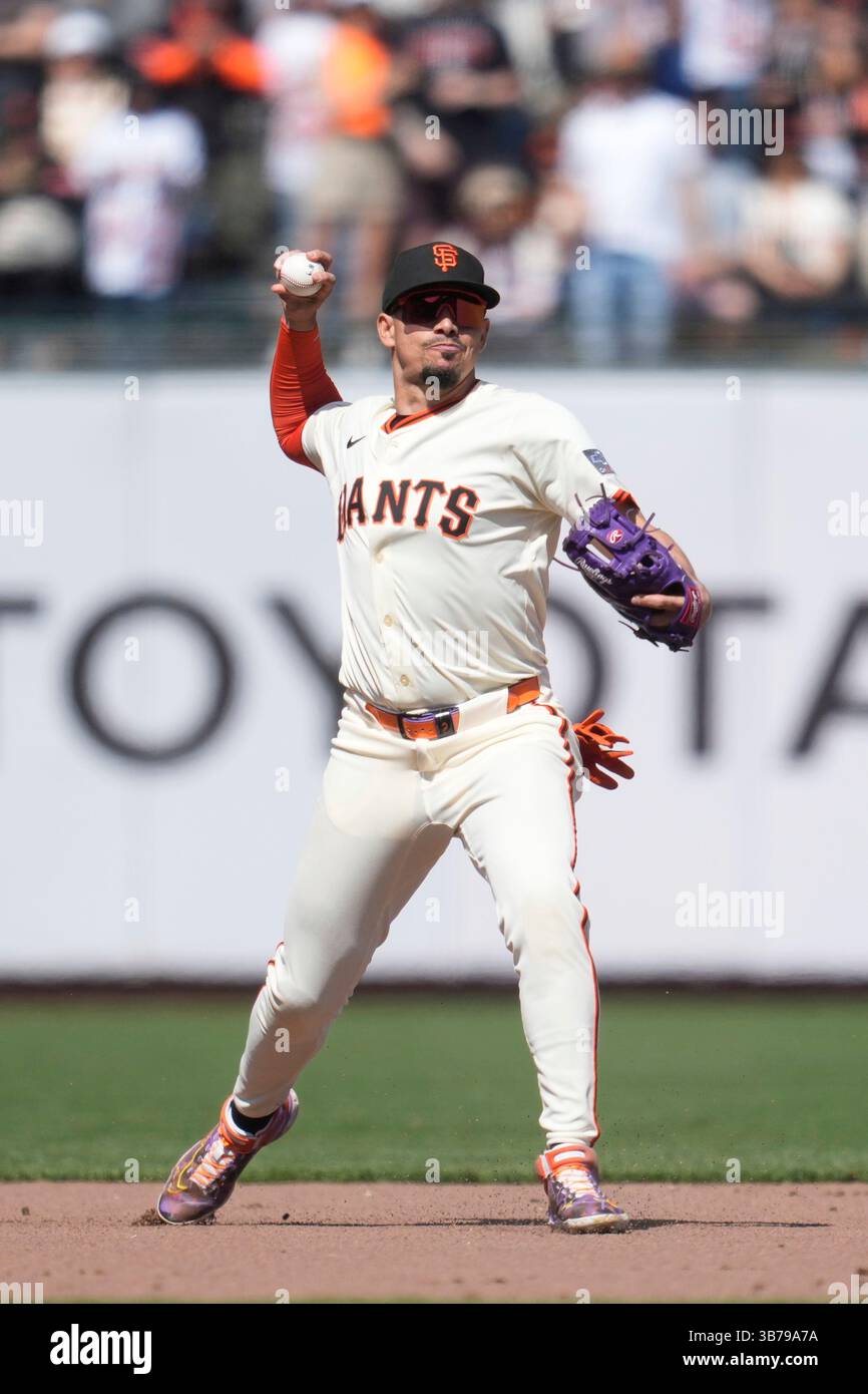San Francisco Giants shortstop Willy Adames during a baseball game ...