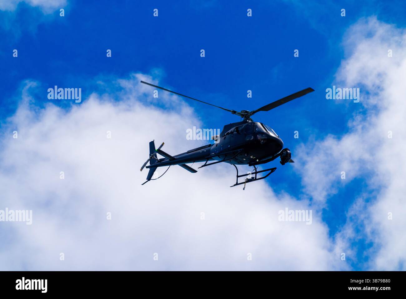 Miami, FL, USA - May 2, 2025: Filming helicopter used to film Formula 1 ...
