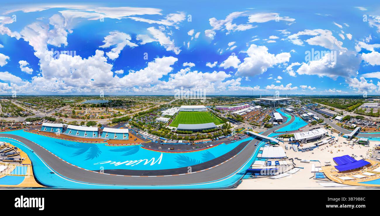 Miami, FL ,USA - May 5, 2025: Miami Grand Prix is a Formula One at Hard ...