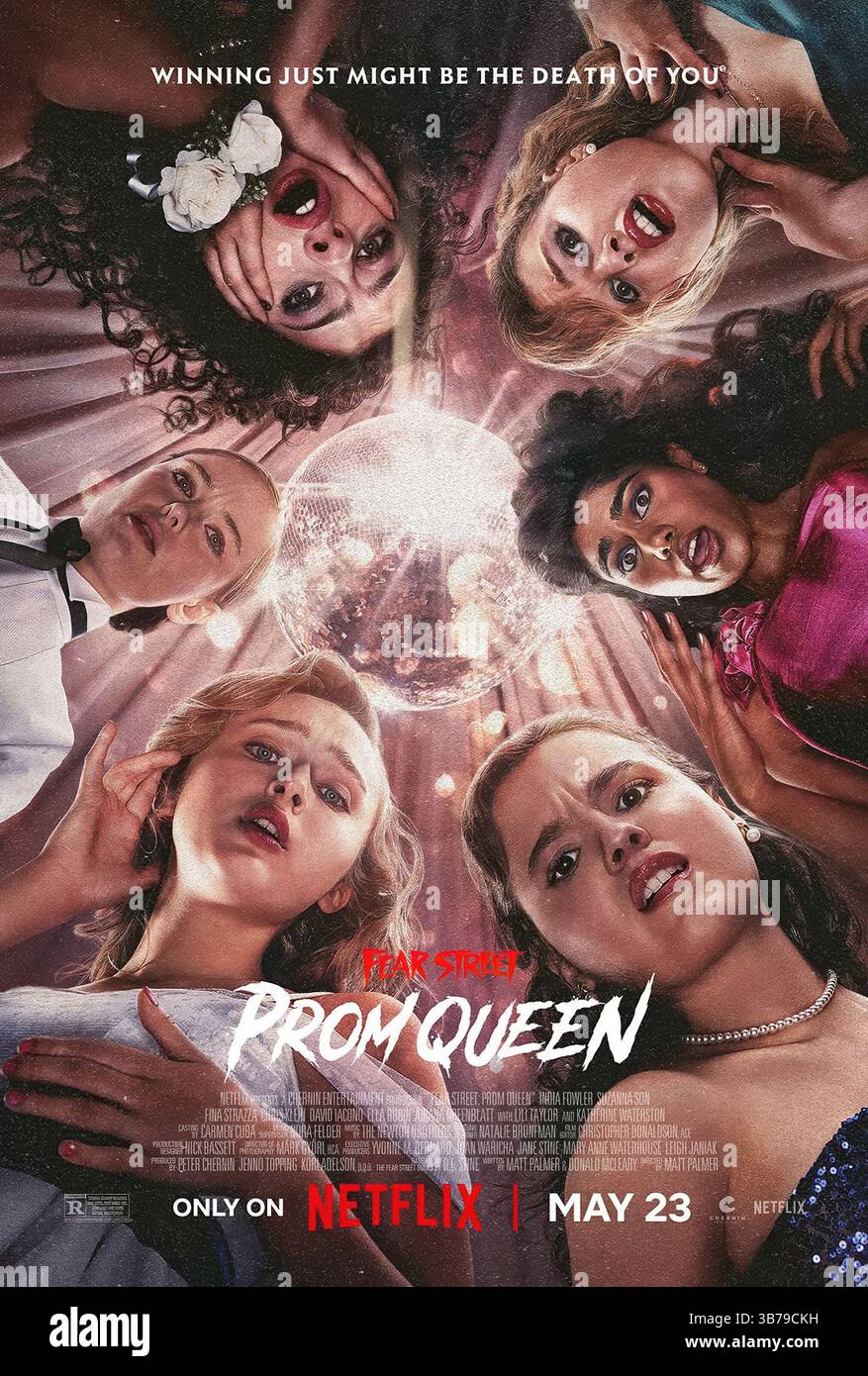 FEAR STREET: PROM QUEEN, US poster, clockwise from top left: Ella Rubin, Ilan O'Driscoll ...