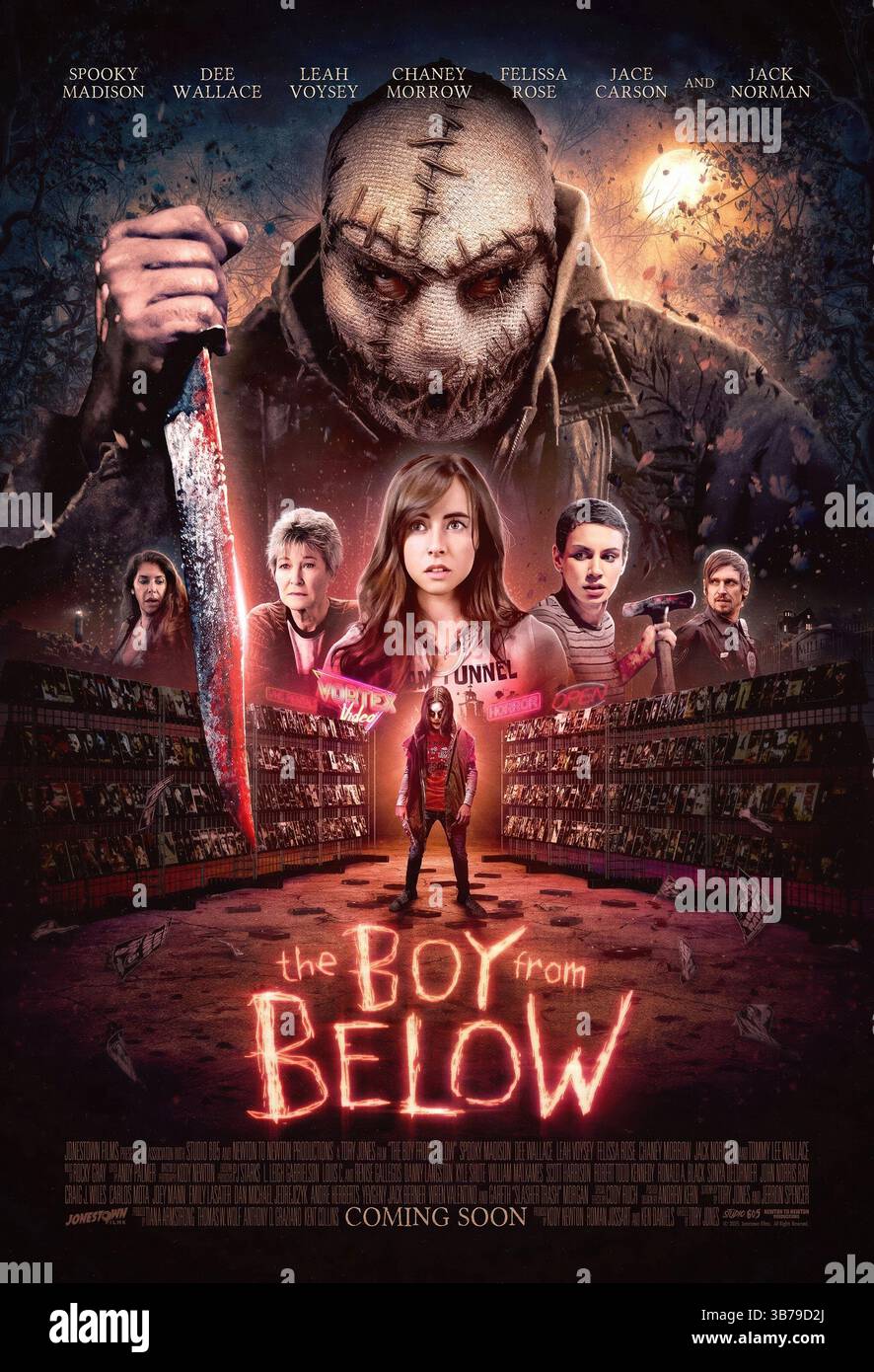 THE BOY FROM BELOW, advance poster, middle from left: Sonya Delormier, Dee Wallace, Spooky ...