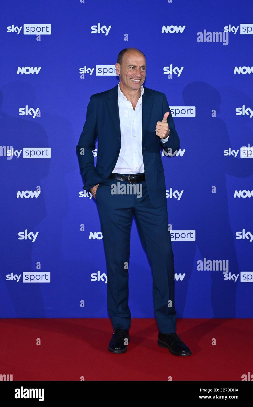 Luca Marchegiani attend the photocall “Il Tennis e l'Estate di SKY ...
