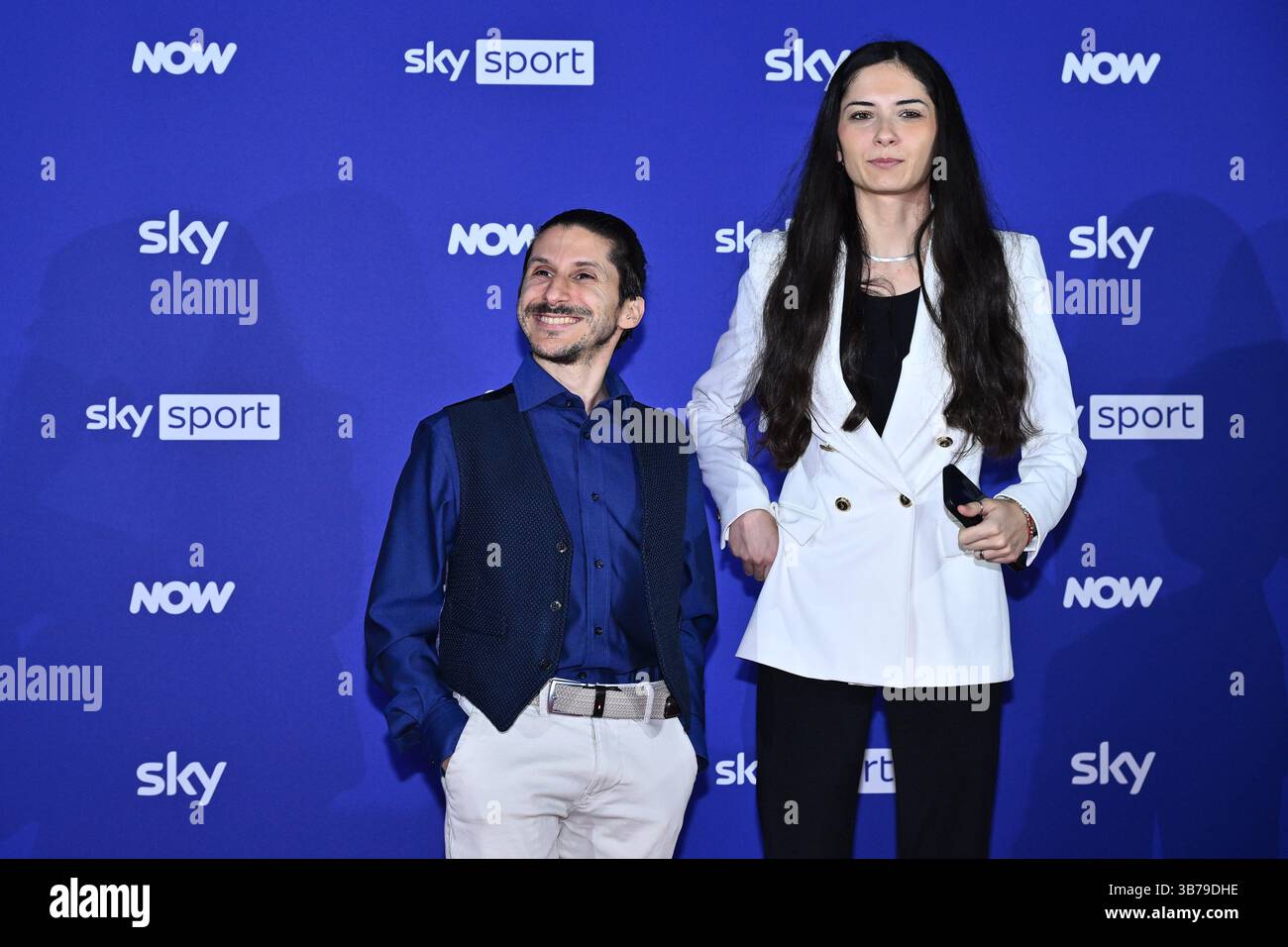 Valerio Spinella “Faina” and Lisa Offside attends the photocall “Il ...