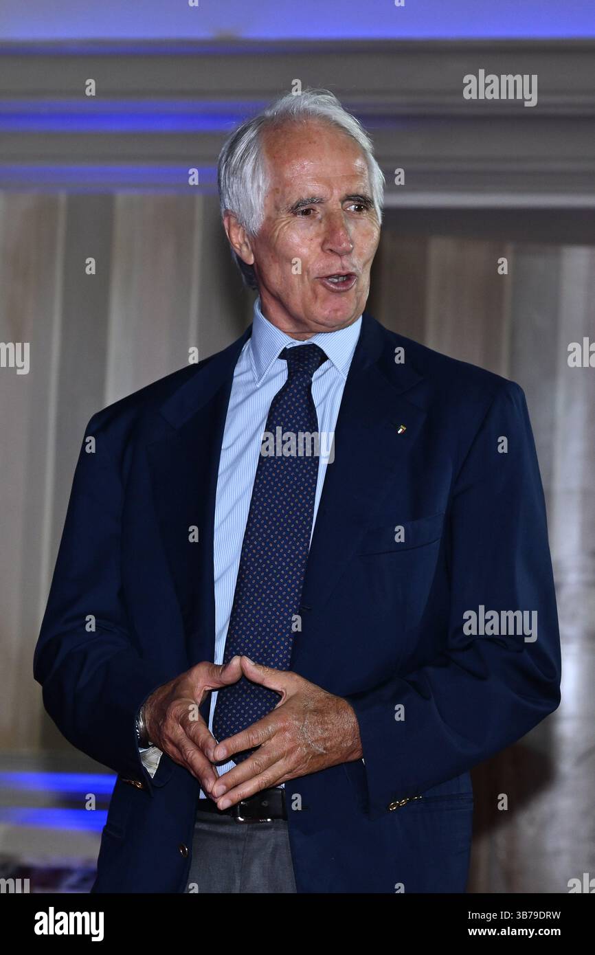 Giovanni Malago attend the photocall “Il Tennis e l'Estate di SKY SPORT ...
