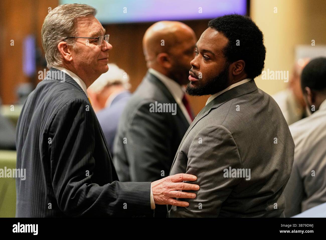 Former Memphis Police Department officer Demetrius Haley, right, one of ...