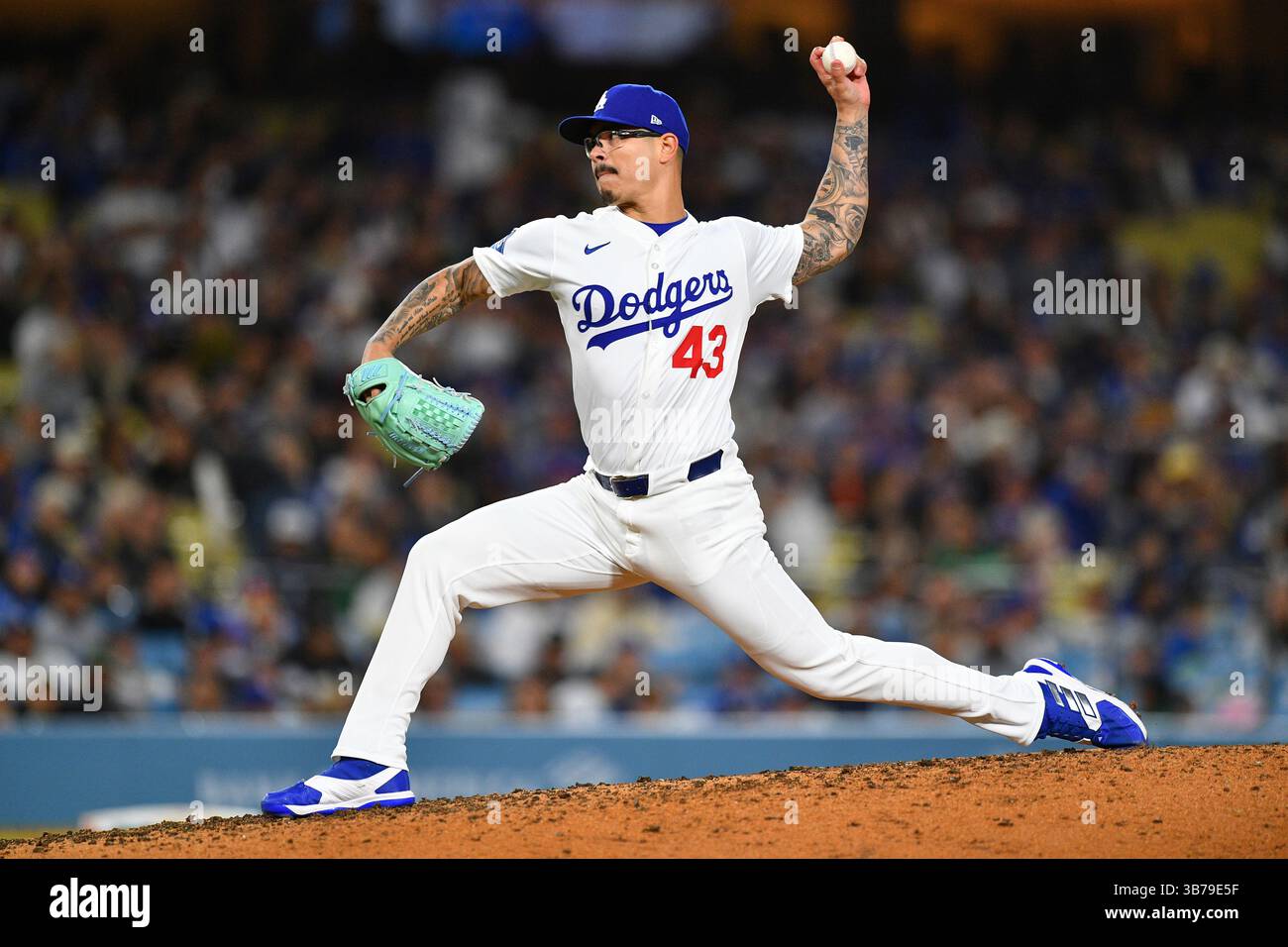 LOS ANGELES, CA - APRIL 28: Los Angeles Dodgers pitcher Anthony Banda ...