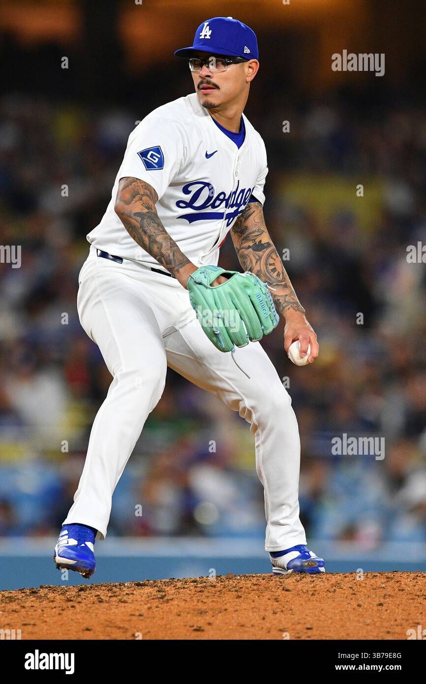 LOS ANGELES, CA - APRIL 28: Los Angeles Dodgers pitcher Anthony Banda ...