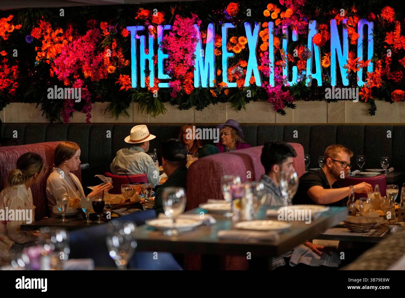 Guests eat at The Mexicano where Michelin-starred Chef Mario Hernández ...