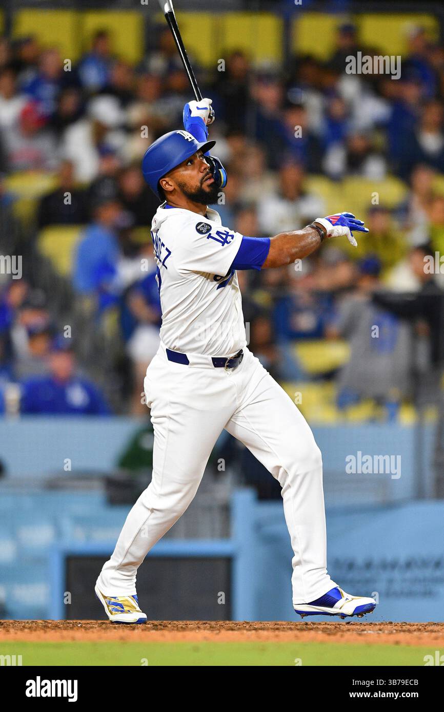 LOS ANGELES, CA - APRIL 28: Los Angeles Dodgers outfielder Teoscar ...