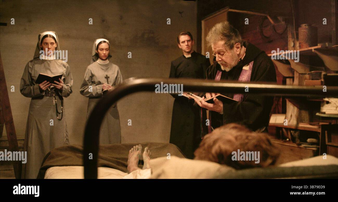 THE RITUAL, from left: Ashley Greene, Maria Camila Giraldo, Dan Stevens ...