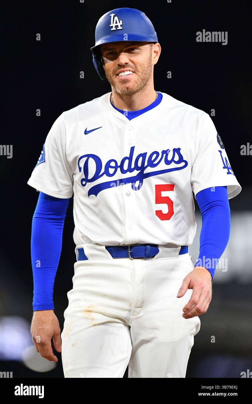 LOS ANGELES, CA - APRIL 28: Los Angeles Dodgers first baseman Freddie ...