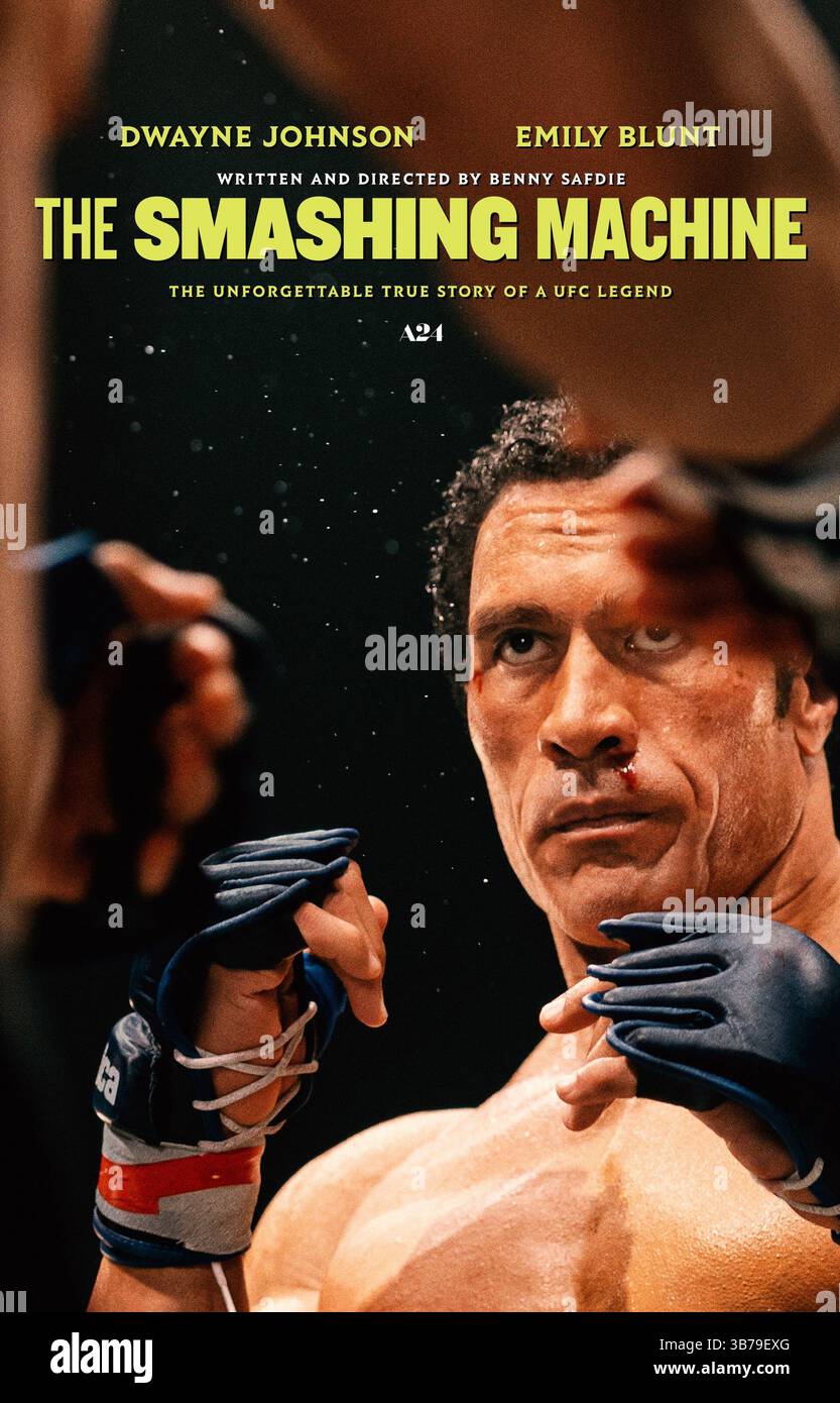 THE SMASHING MACHINE, US poster, Dwayne Johnson as Mark Kerr, 2025 ...