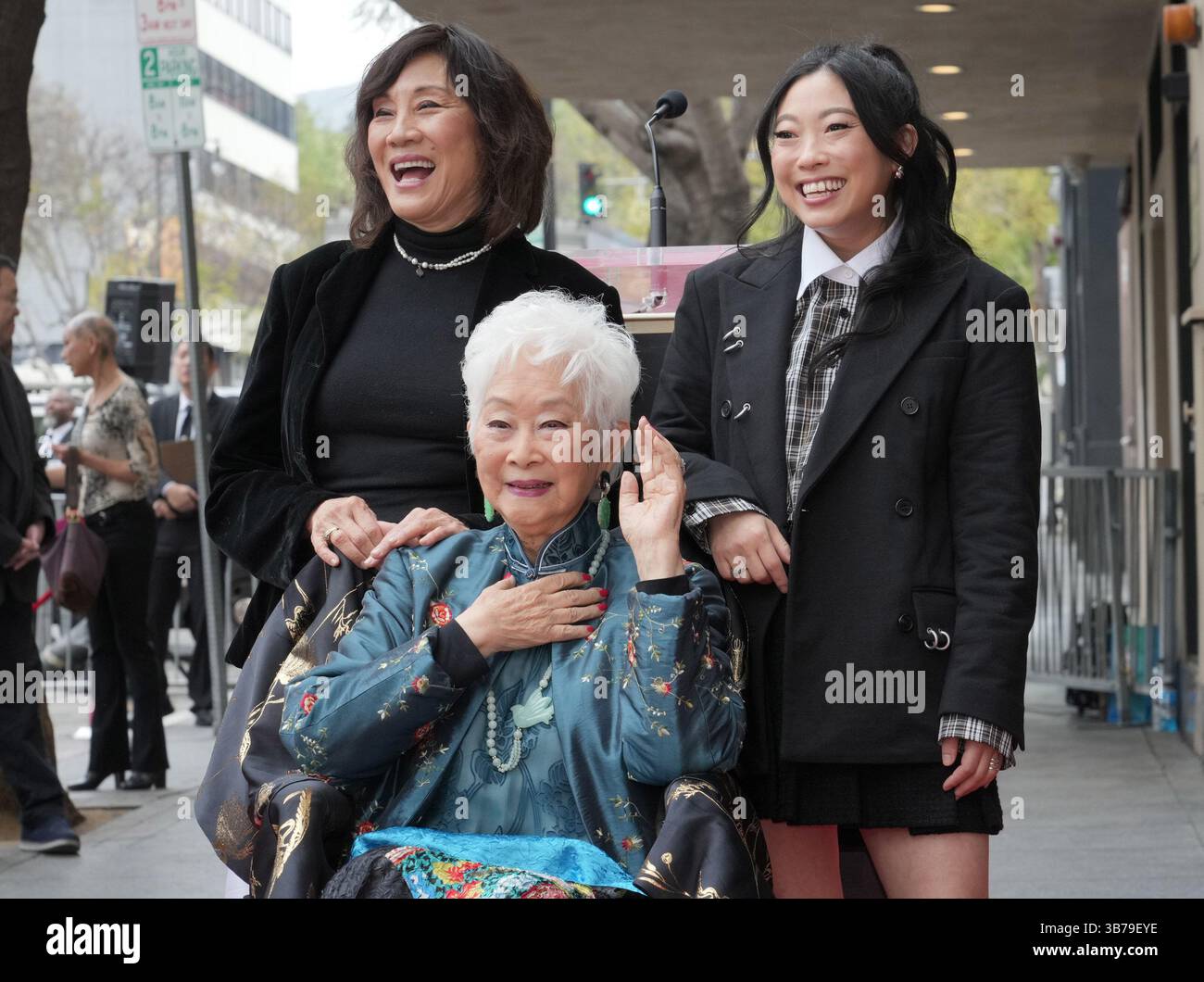Los Angeles, USA. 05th May, 2025. (L-R) Janet Yang, Lisa Lu and ...
