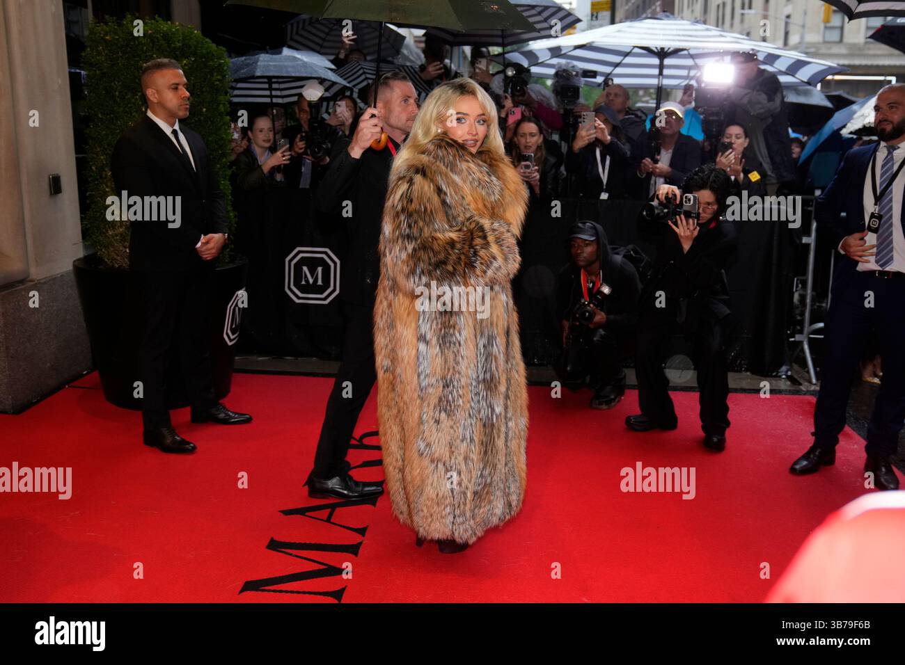 Sabrina Carpenter departs The Mark Hotel prior to attending The ...