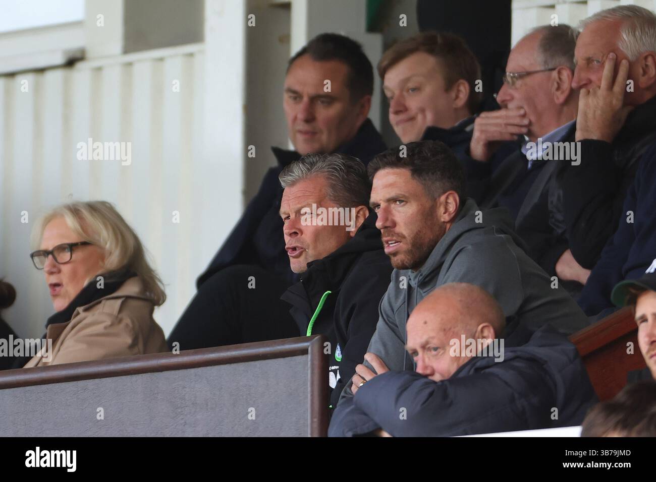 Forest Green Rovers' manager Steve Cotterill (3rd from left front row ...