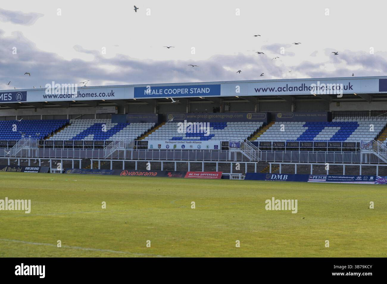 Victoria Park, Hartlepool on Monday 5th May 2025. A general view of the ...