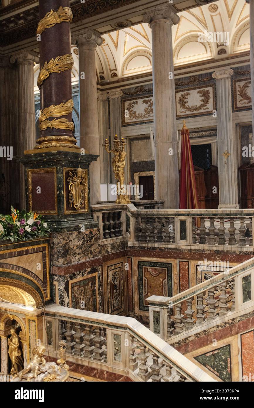 Catholic basilica rome interior with detailed architectural design hi ...