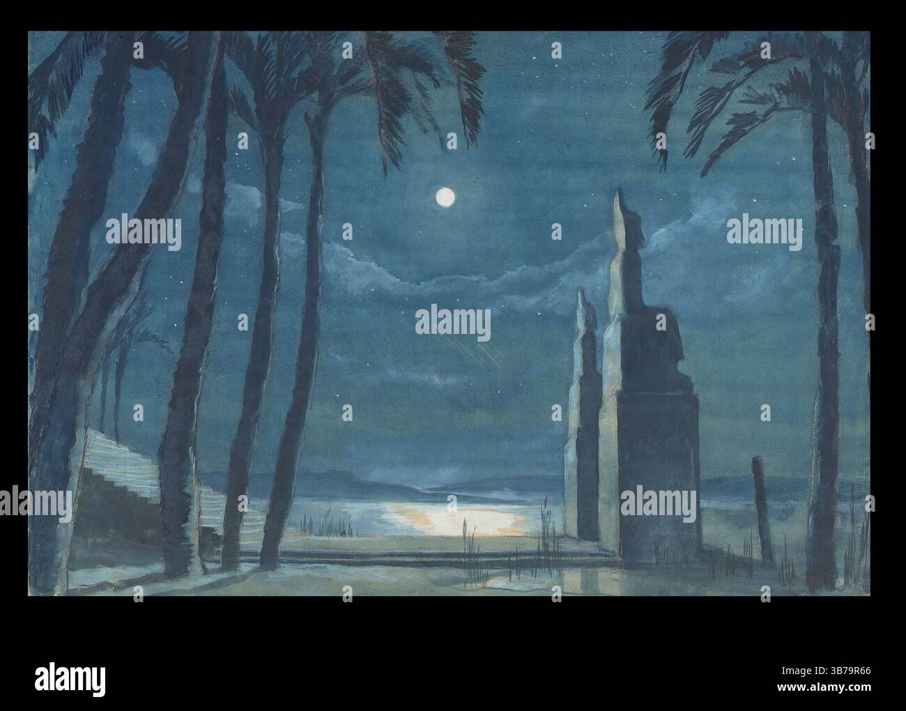 Set design for the Opera Aida by Giuseppe Verdi. Museum: Teatro dell ...