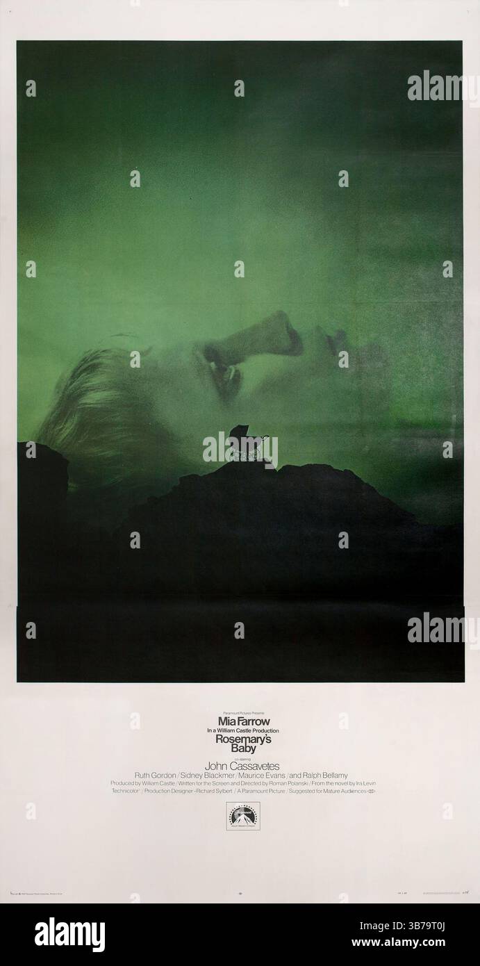 Movie poster "Rosemary's Baby" by Roman Polanski. Museum: PRIVATE COLLECTION. Author: Philip ...
