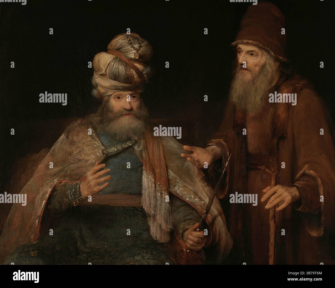 The prophet Nathan admonishes King David. Museum: Fuji Art Museum ...