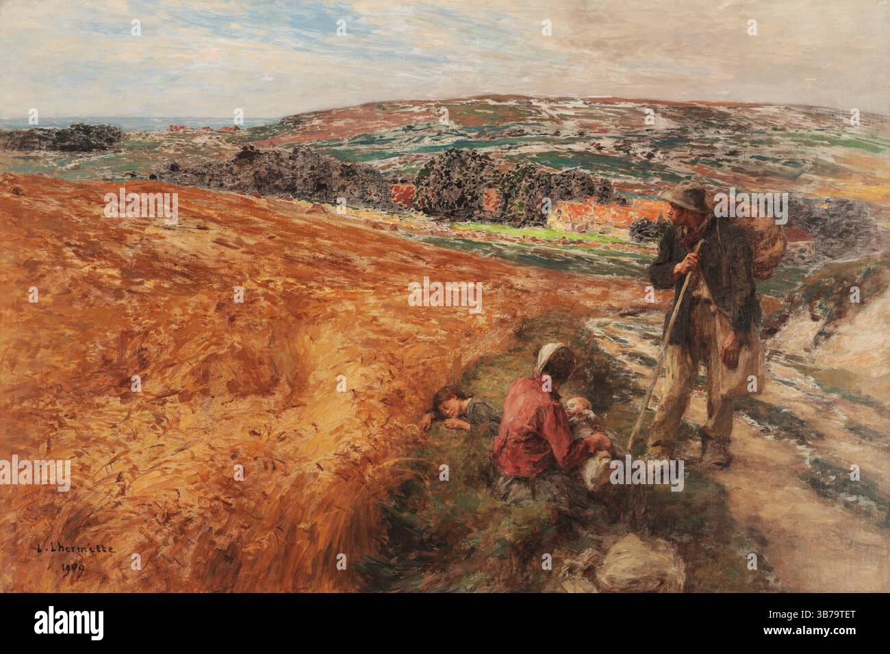 The Wayfarers. Museum: Museo de Arte de Ponce. Author: LEON-AUGUSTIN LHERMITTE Stock Photo - Alamy