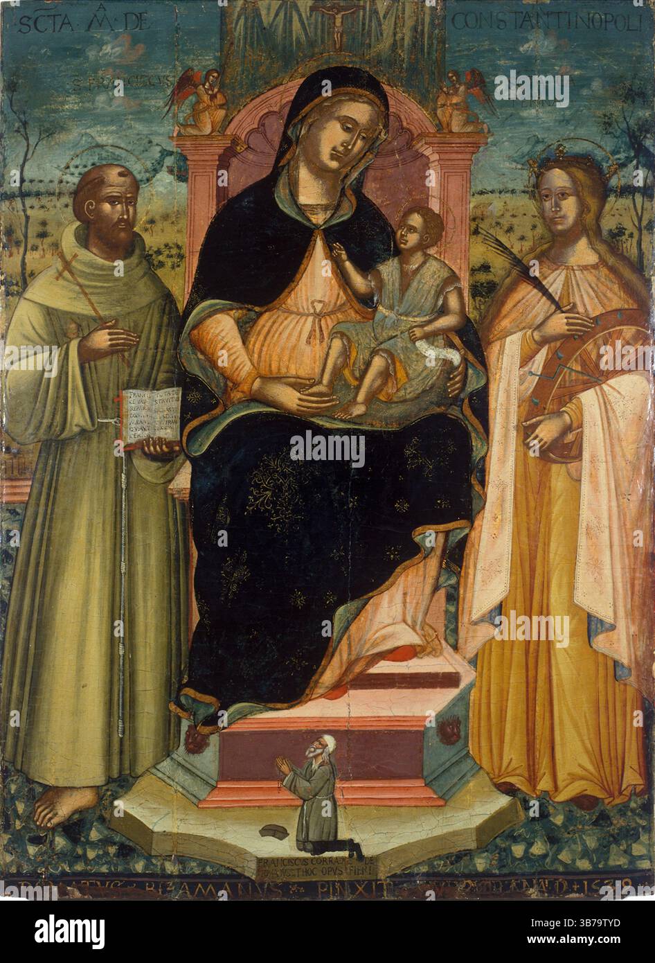 Virgin of Costantinople (Virgin and Child on the throne with Saints ...