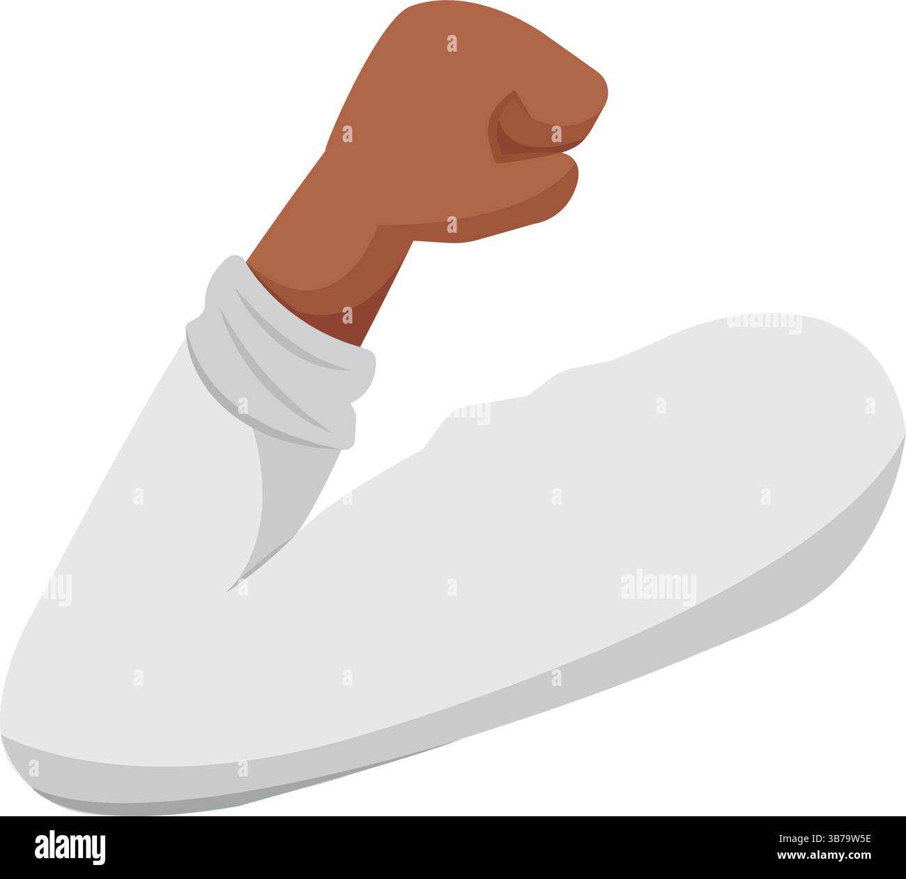 Raised fist arm. Vector illustration Stock Vector Image & Art - Alamy