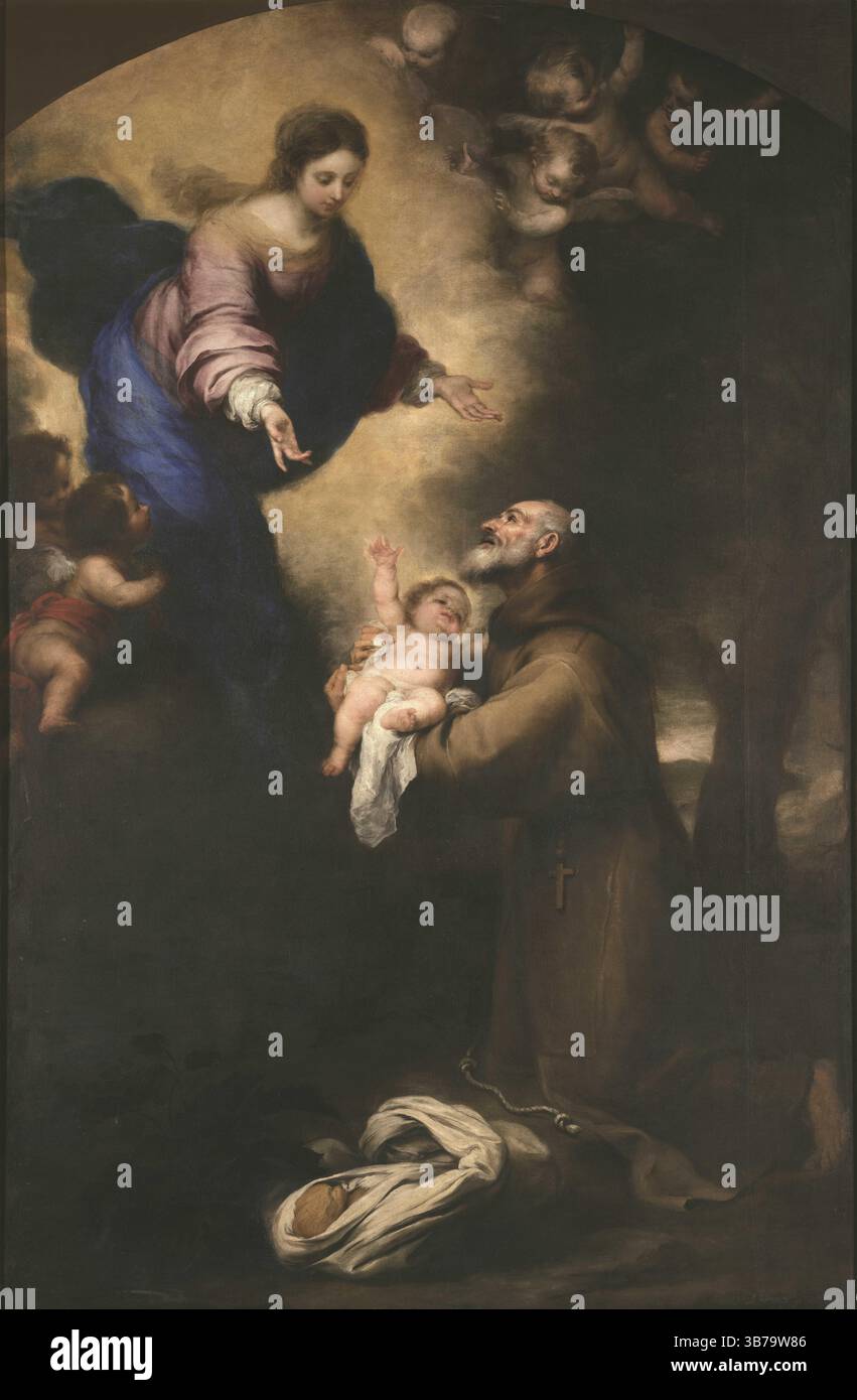 Saint Felix of Cantalice with the Christ Child before the Virgin ...