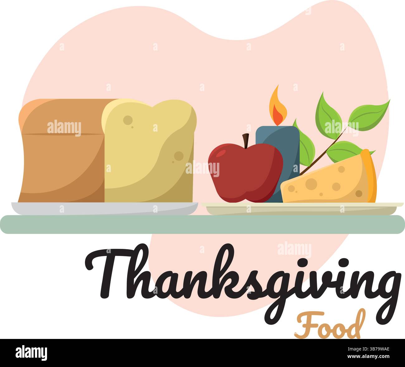 Thanksgiving meal items. Vector illustration Stock Vector Image & Art ...