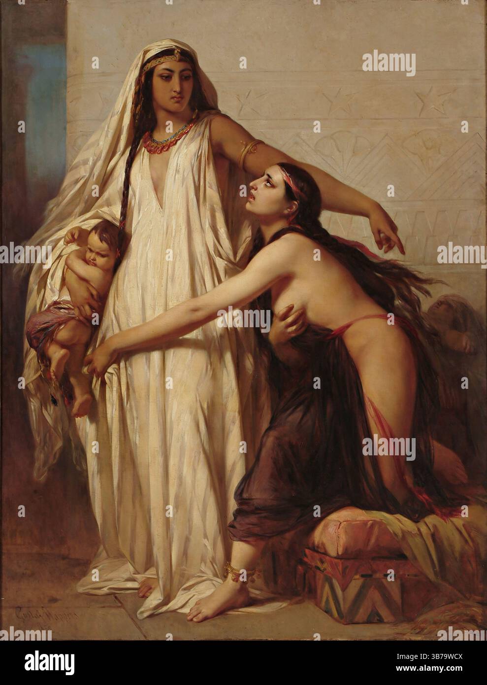 The Judgment of Solomon. Museum: Museo de Arte de Ponce. Author: GUSTAVE WAPPERS Stock Photo - Alamy