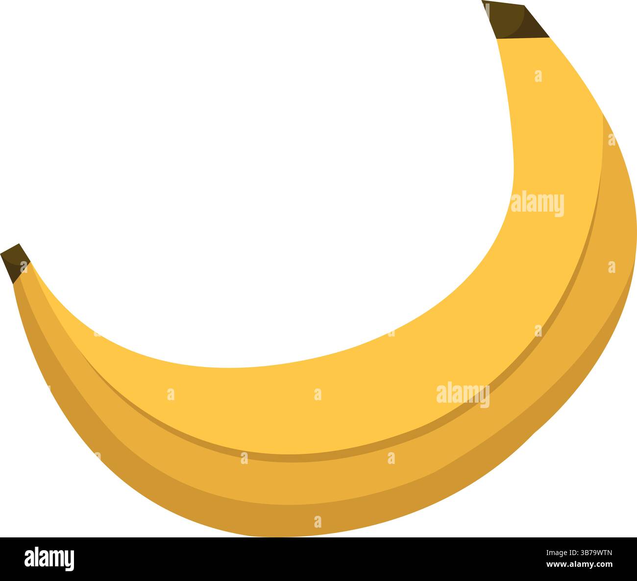 Yellow ripe banana. Vector illustration Stock Vector Image & Art - Alamy