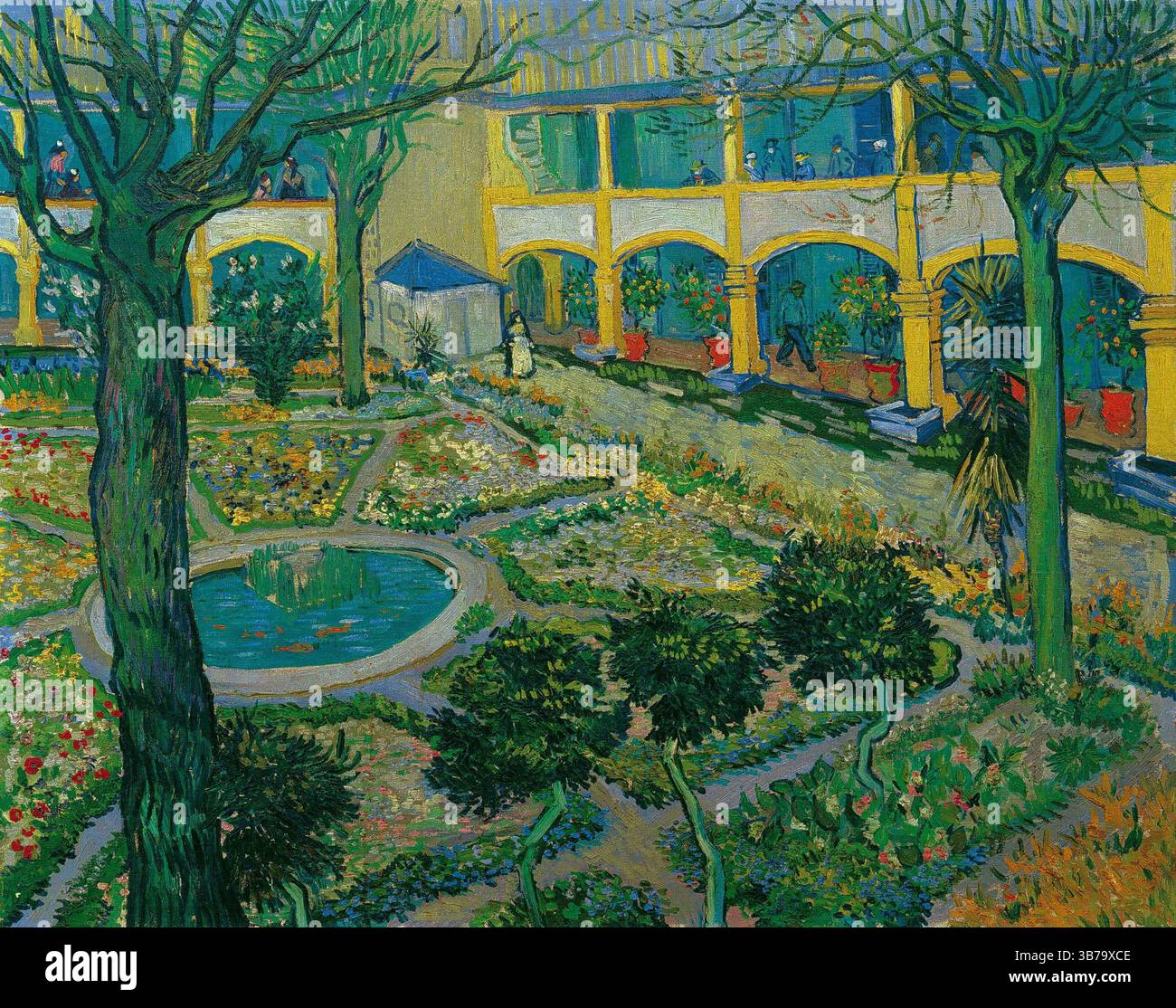 The Courtyard of the Hospital at Arles. Museum: Oskar Reinhart Collection "Am Römerholz" in ...