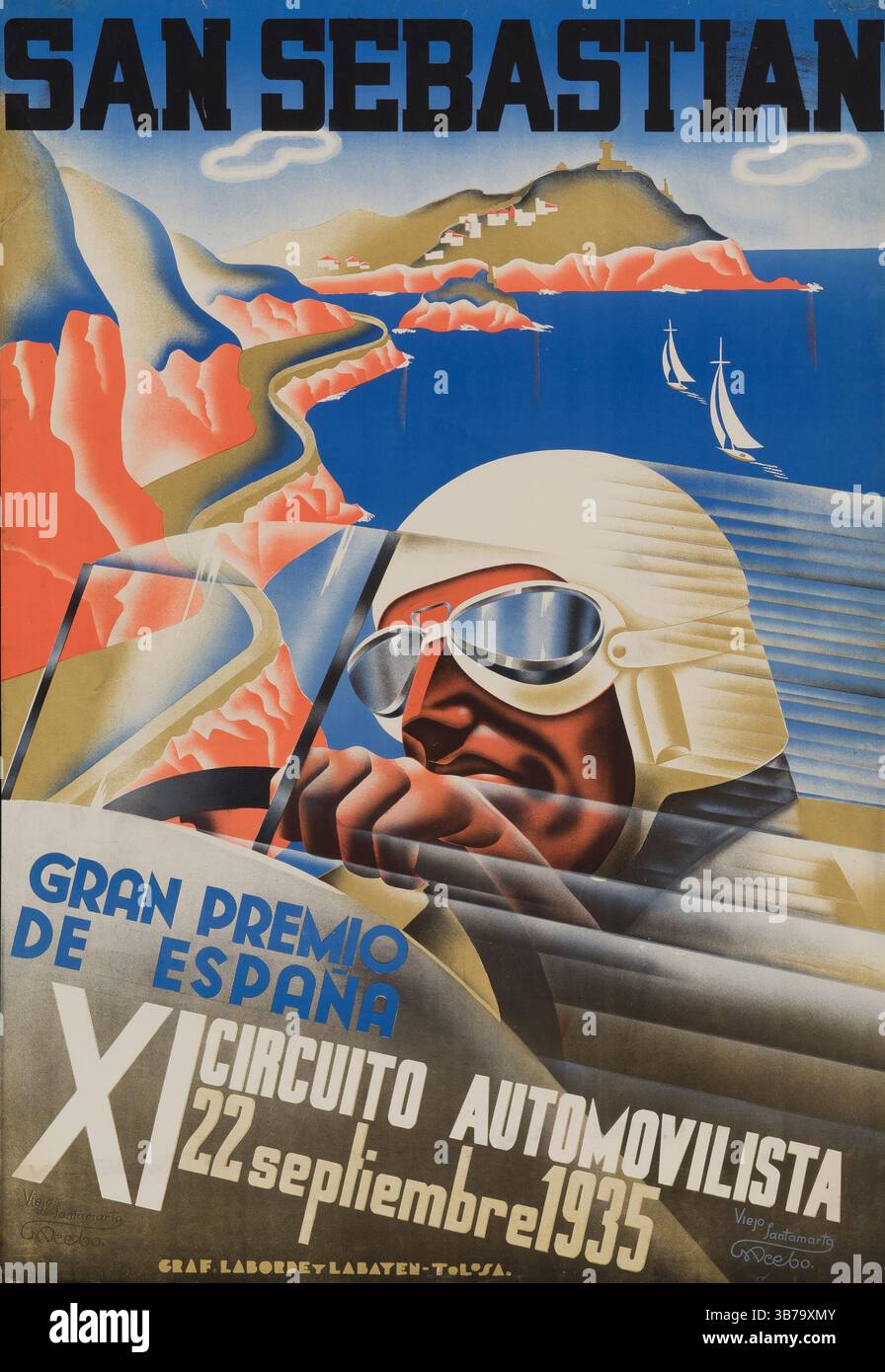 San Sebastián, The 1935 Spanish Grand Prix. Museum: MUSEO DE BELLAS ...