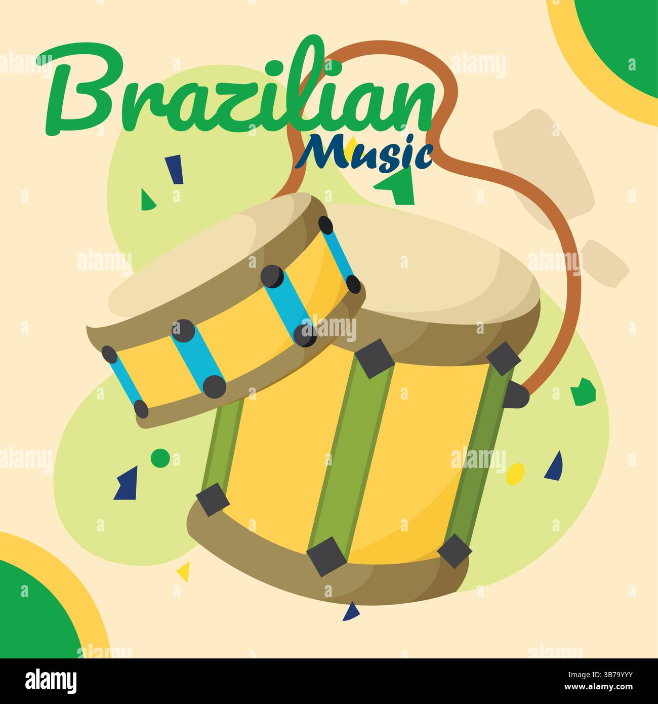 Brazilian samba drums. Vector illustration Stock Vector Image & Art - Alamy