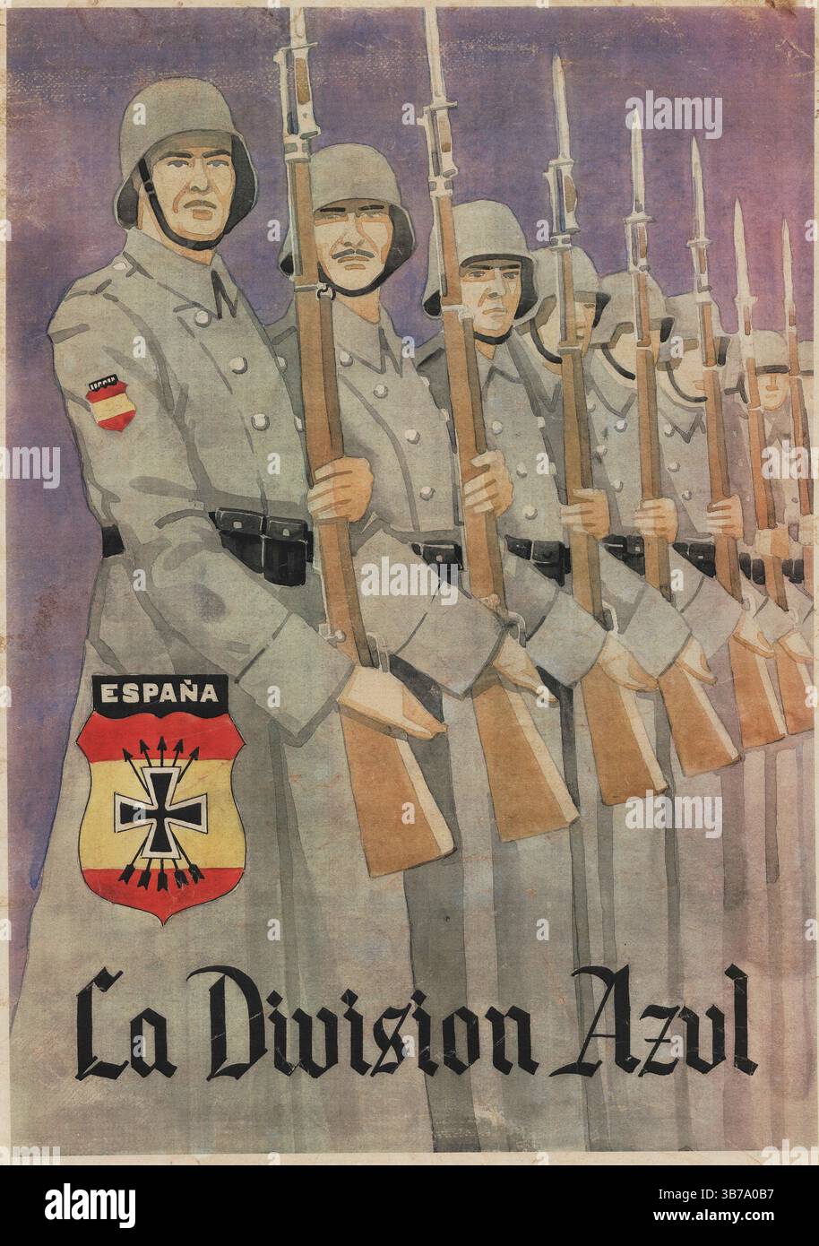 Blue Division. Museum: PRIVATE COLLECTION. Author: ANONYMOUS Stock ...