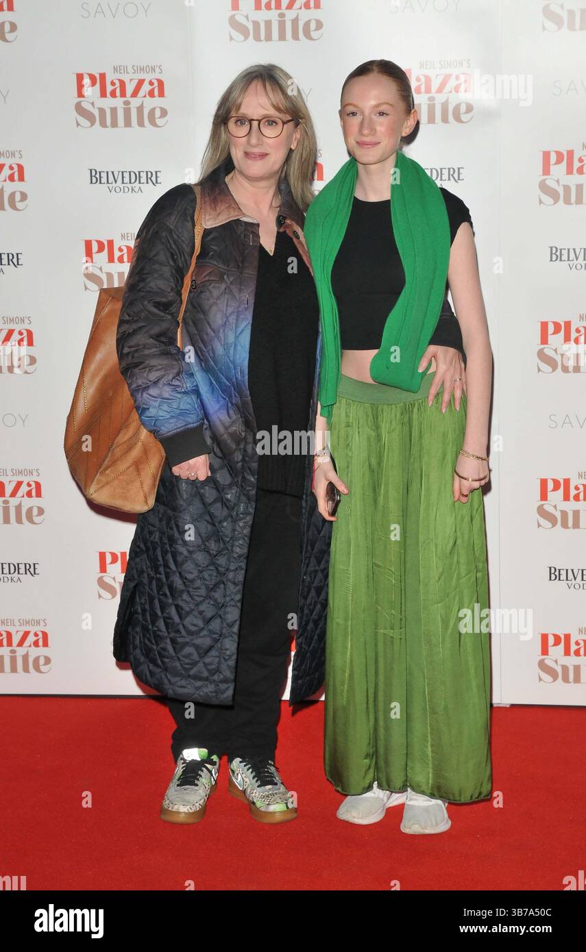 Jenna Russell and Betsy at the "Plaza Suite" play gala prformance ...