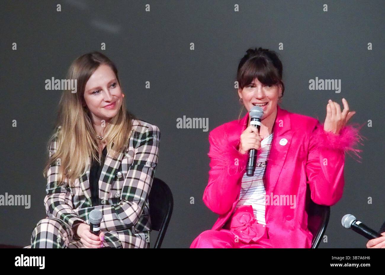New York, New York, USA. 4th May, 2025. ELEANOR MORTIMER (pink ...