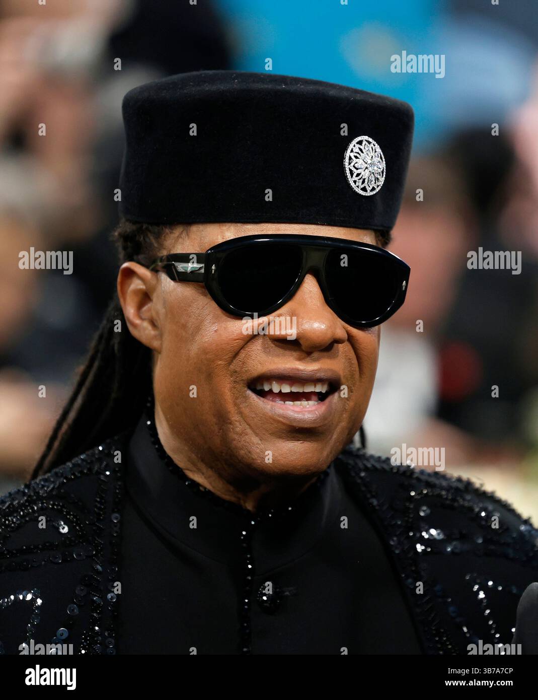 New York, United States. 05th May, 2025. Stevie Wonder arrives on the ...