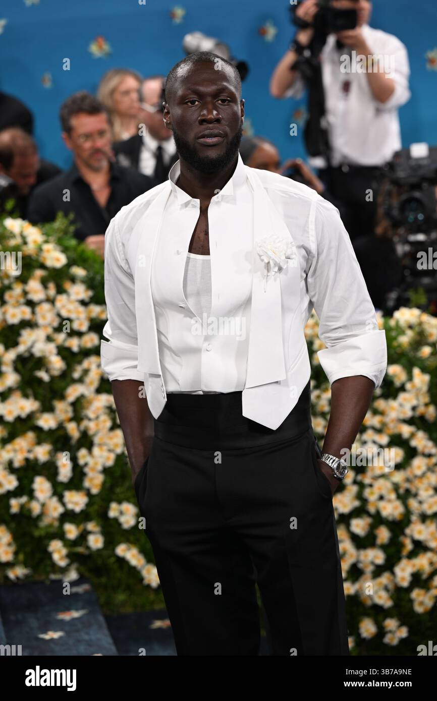 Stormzy attending the Metropolitan Museum of Art Costume Institute ...