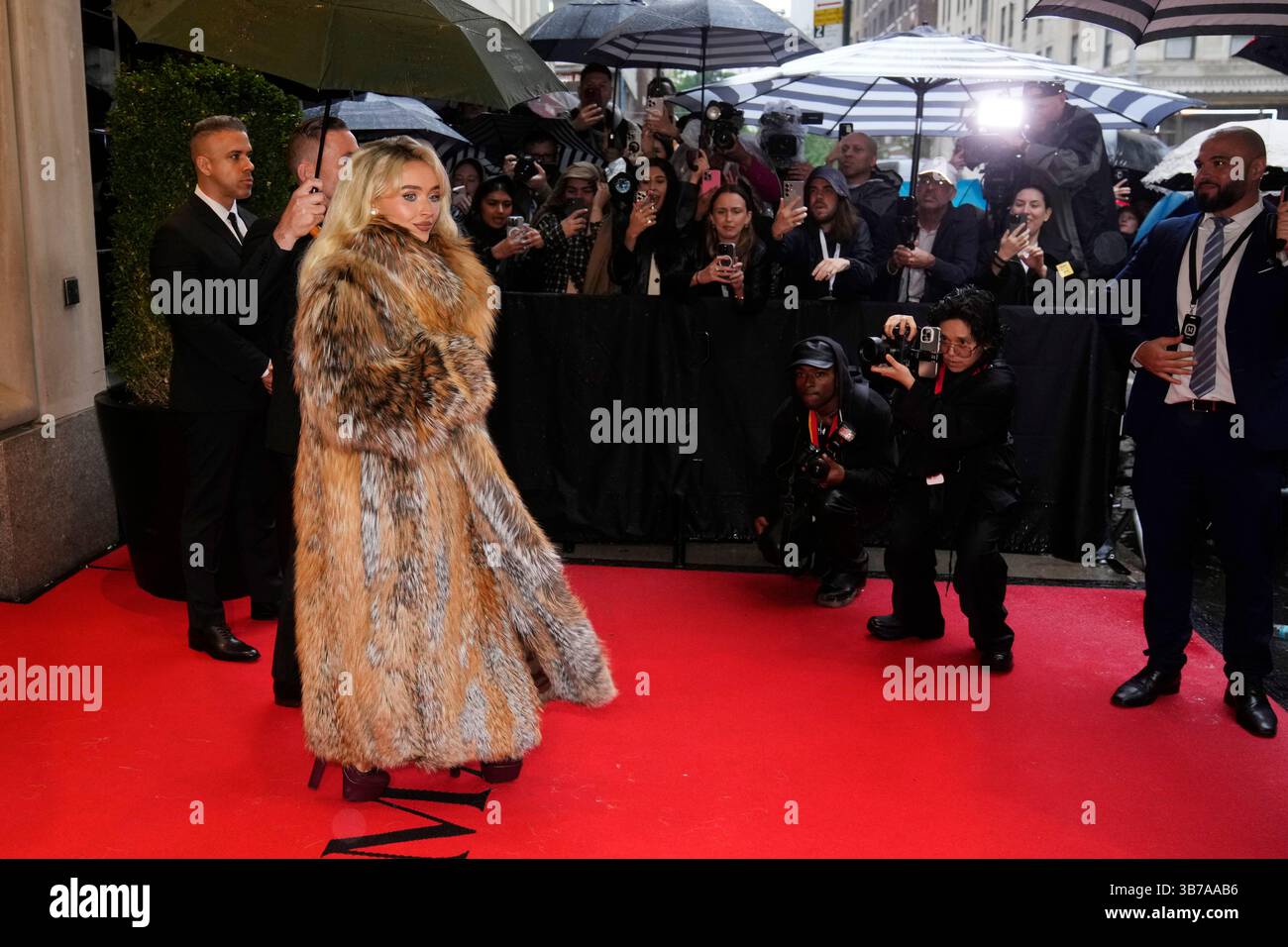 Sabrina Carpenter departs The Mark Hotel prior to attending The ...