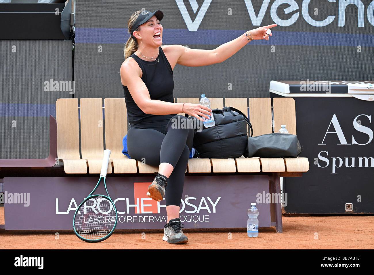 Rome, Italy. 05th May, 2025. Paula Badosa during the Internazionali BNL ...