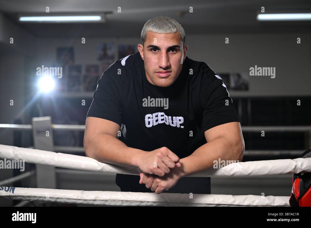Brisbane, Australia. 06th May, 2025. Boxer Justis Huni is seen posing ...