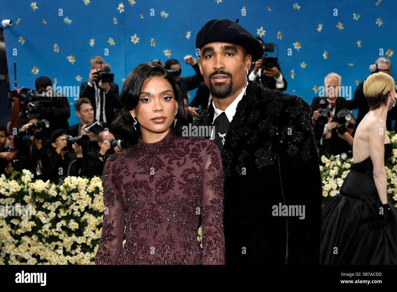 Bry Burrows, left, and Jalen Hurts attend The Metropolitan Museum of ...