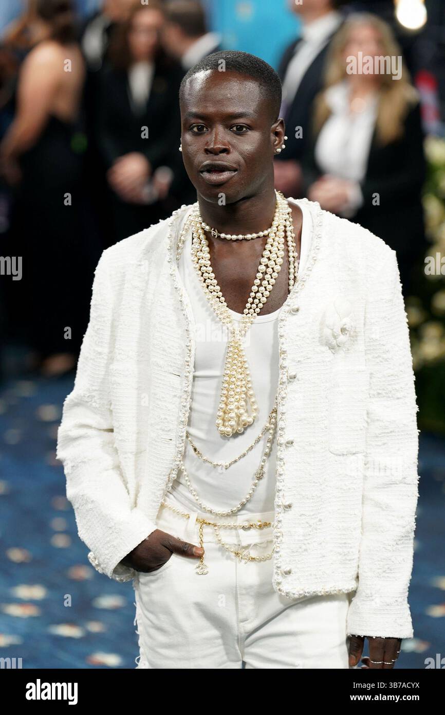 Ibrahim Kamara at arrivals for The 2025 Costume Institute Exhibition Superfine: Tailoring Black ...