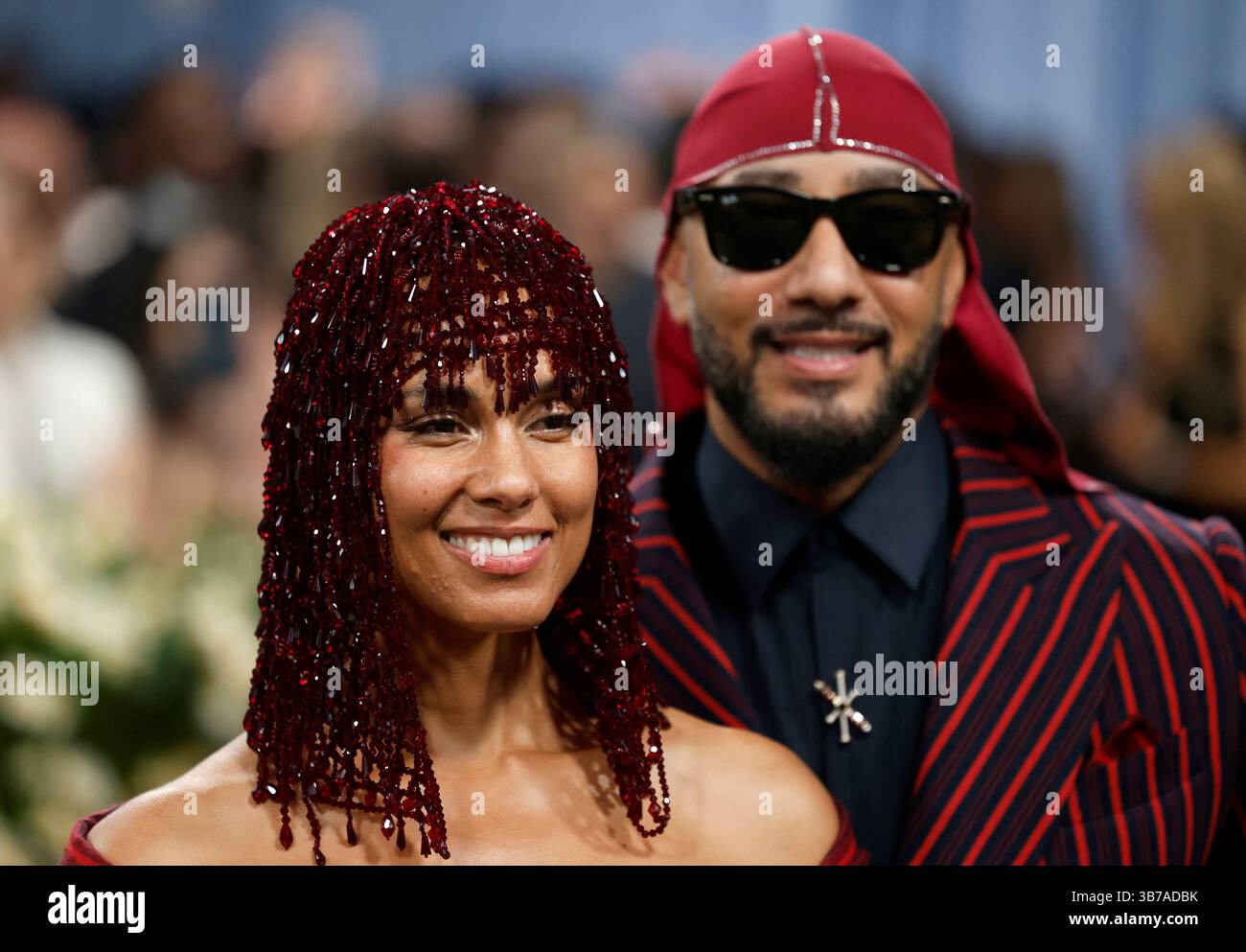 New York, United States. 05th May, 2025. Alicia Keys and Swizz Beatz ...