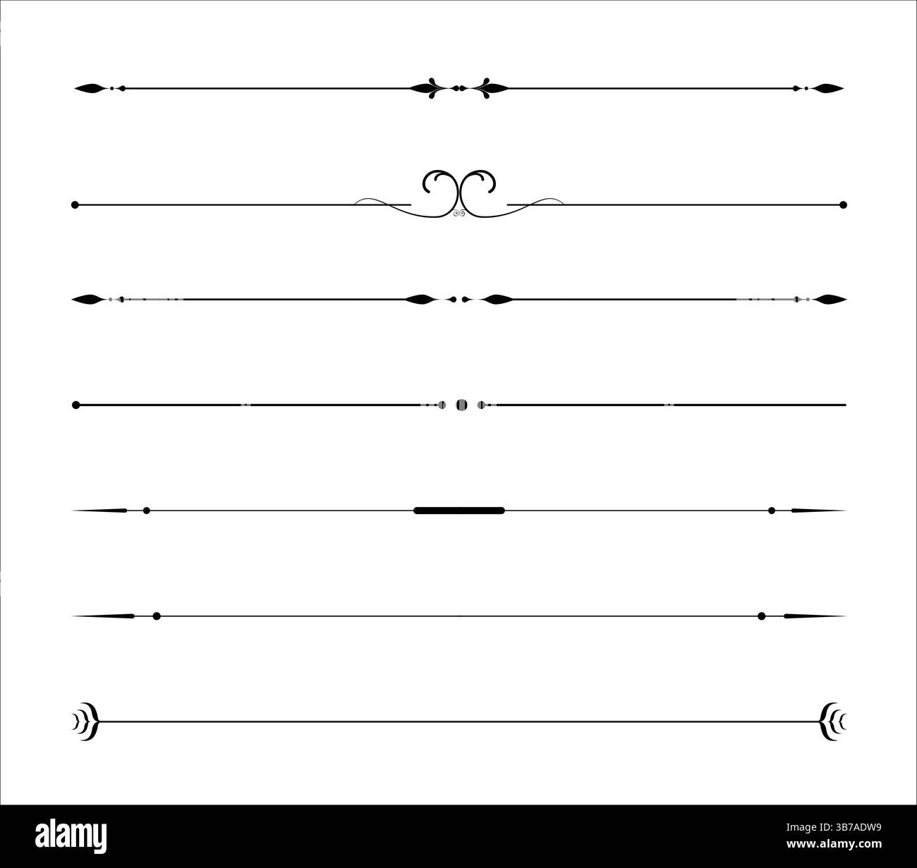 Set of Minimal Line Dividers Stock Vector Image & Art - Alamy