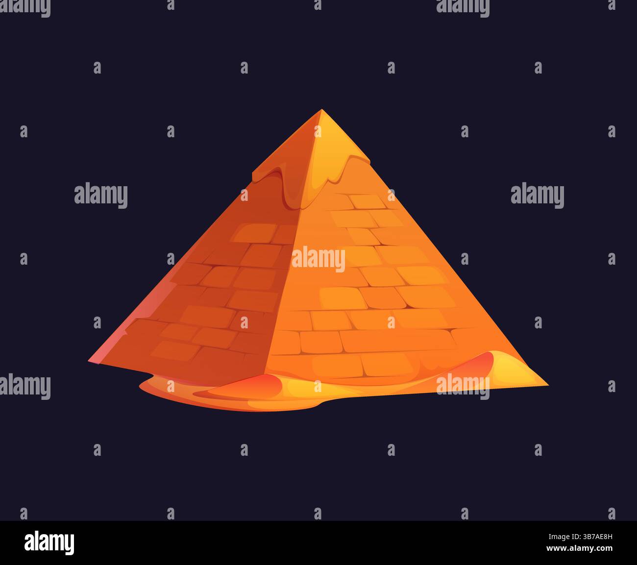 Egyptian pyramids Ancient Egypt civilization architecture game icon ...