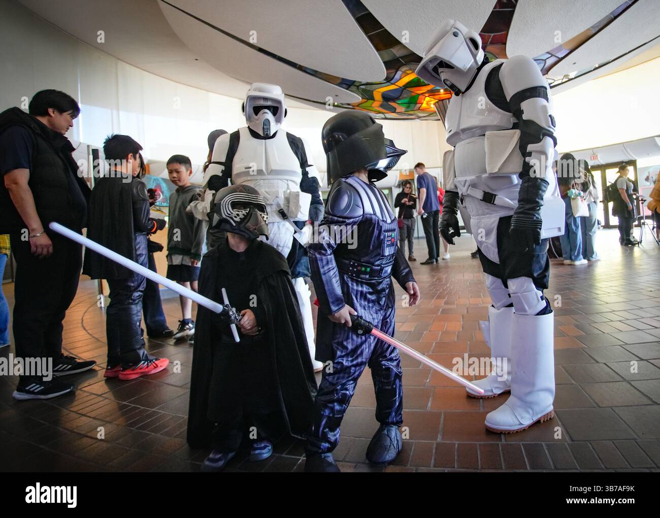 Beijing, Canada. 4th May, 2025. Fans participate in a Star Wars-themed ...