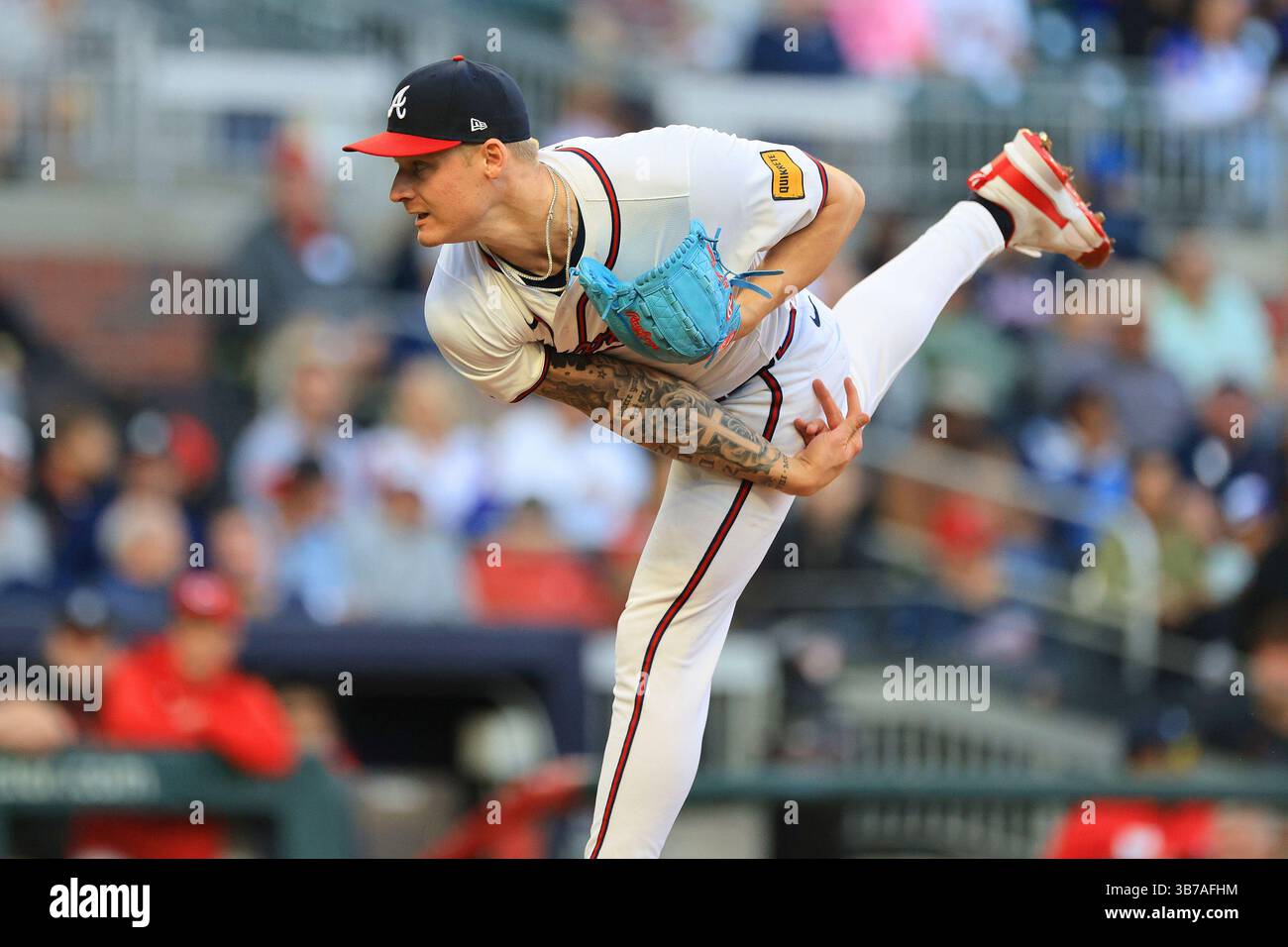 ATLANTA, GA - MAY 05: AJ Smith-Shawver #32 of the Atlanta Braves ...